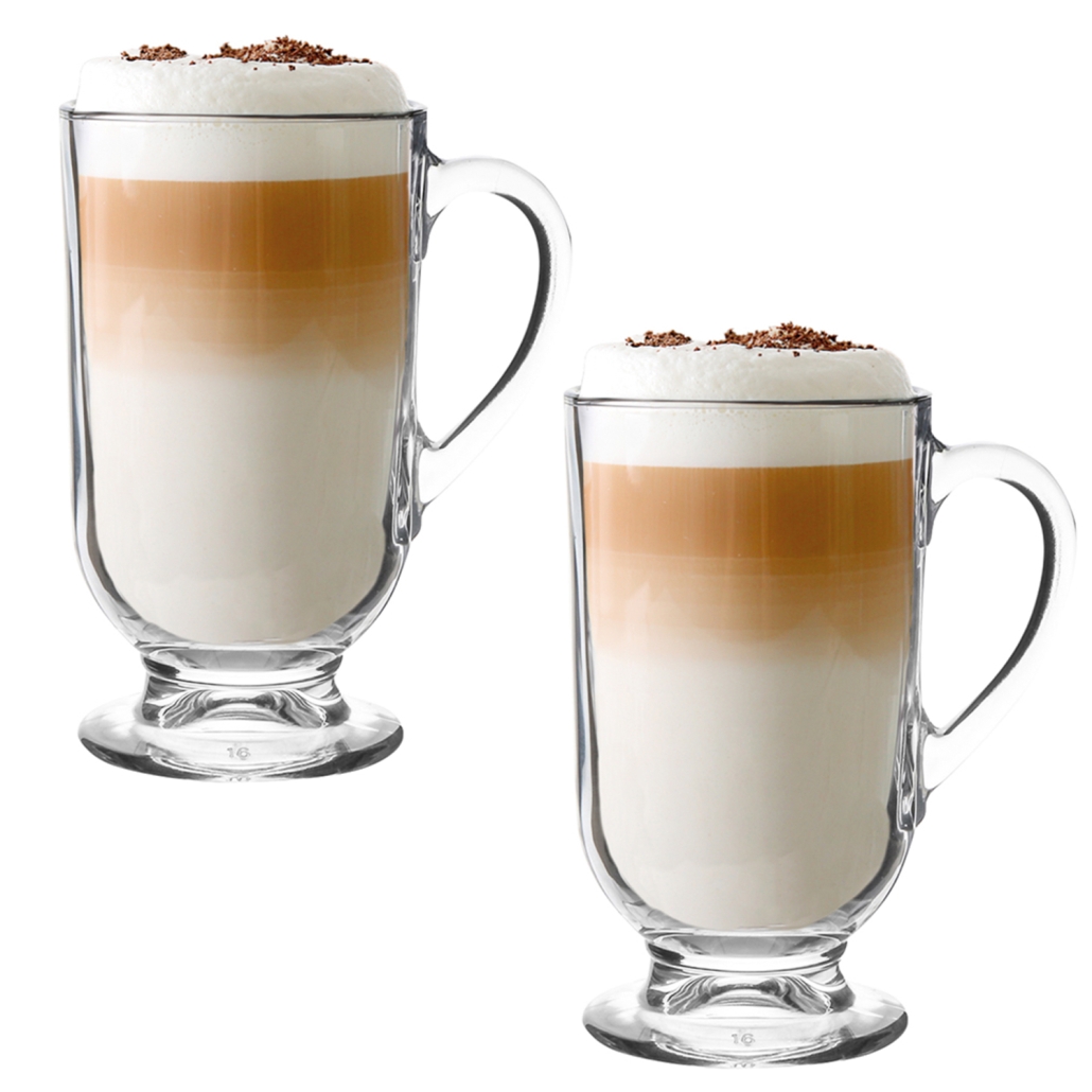 Latte Macchiato Glazen - 310ML - + Gratis Lepels - Set van 4 - Prime ...